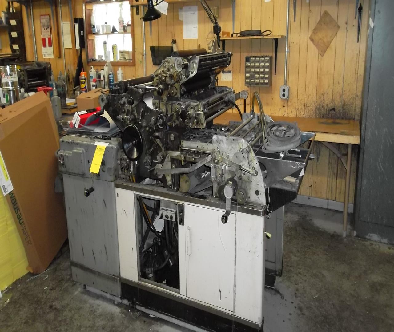 Lot #82: MULTILITH 1850 WITH KOMPAC ON MAIN HEAD & MOLLETON ON SECOND ...